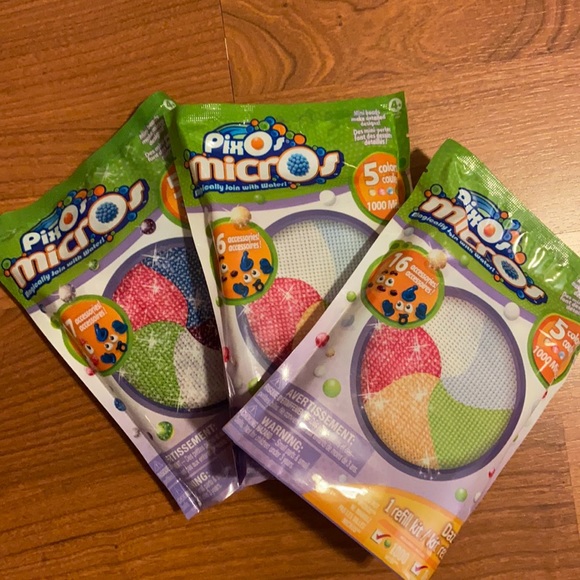 pixos | Toys | New Bundle Of 3 Pixo Micro Beads | Poshmark
